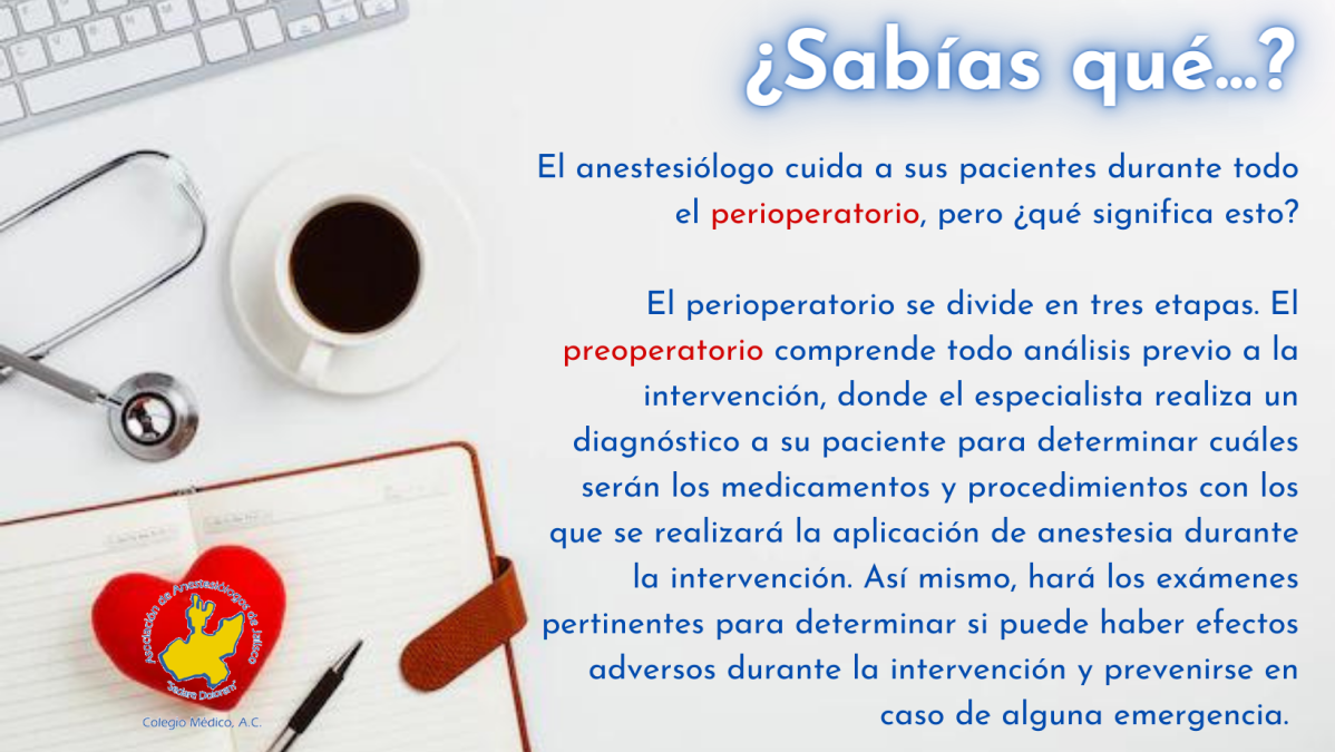 ¿Sabías qué… Preoperatorio | Asociación de Anestesiólogos de Jalisco ...